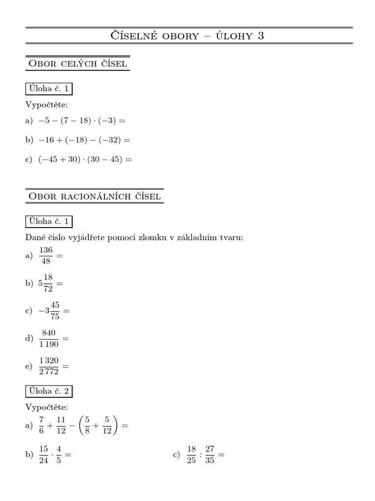 02 Ciselne Obory - Ulohy 3 | PDF