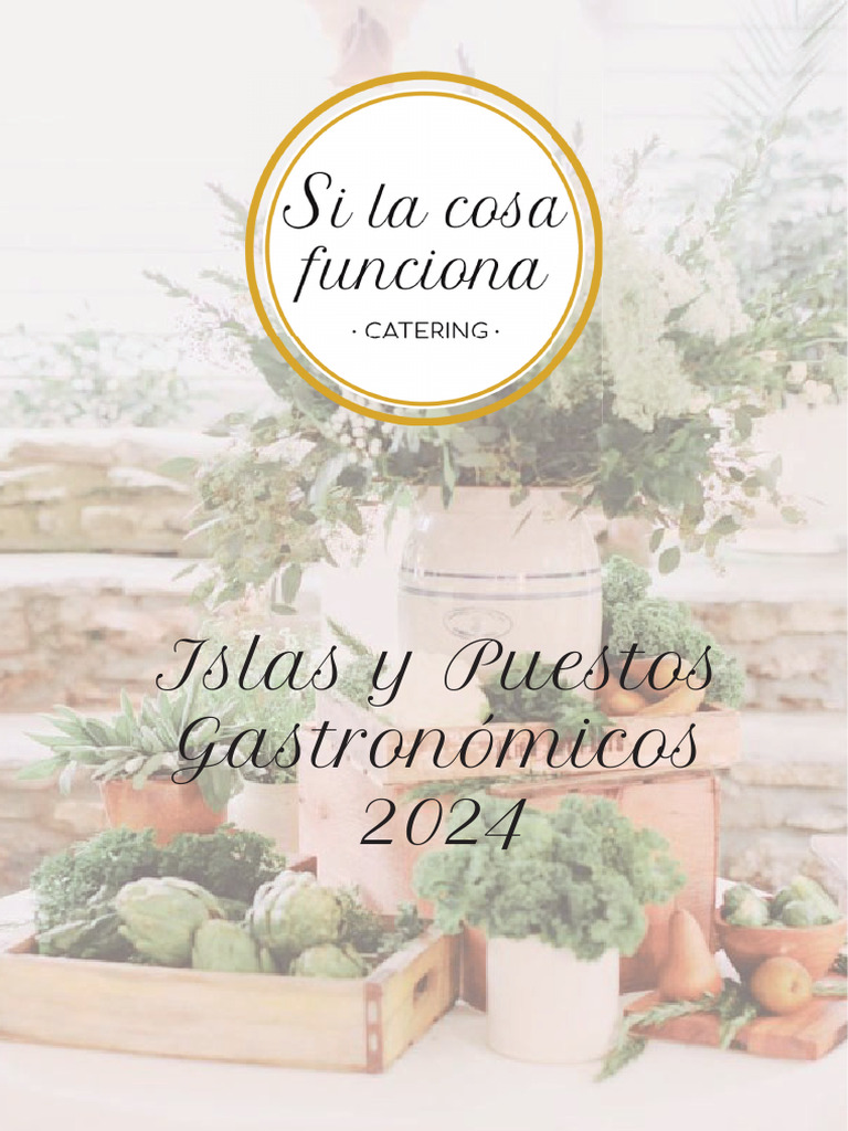 Catering Corner y Puestos Gastronómicos 2024 | PDF | Queso | Alimentos