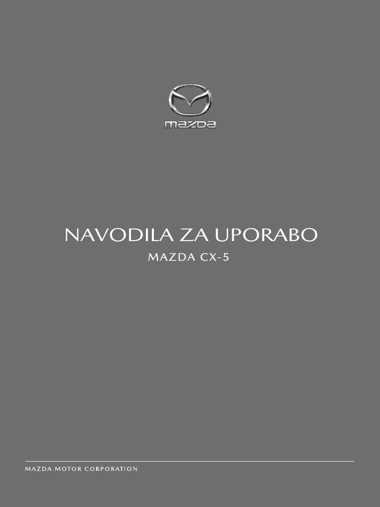 Mazda CX-5 8KN8 Navodila | PDF