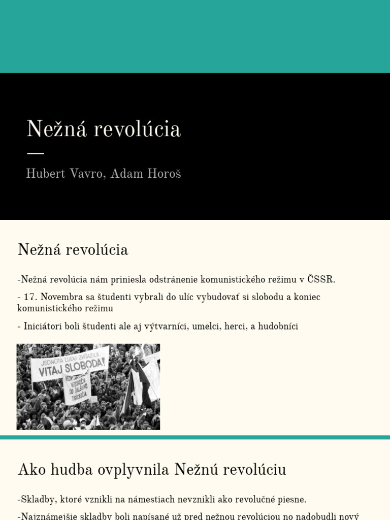 Nežná Revolúcia | PDF