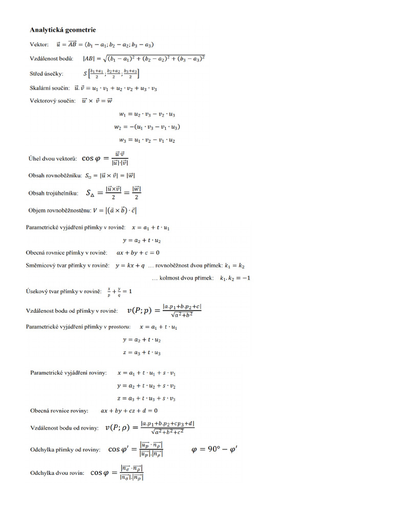 Vzorce - Analytika | PDF