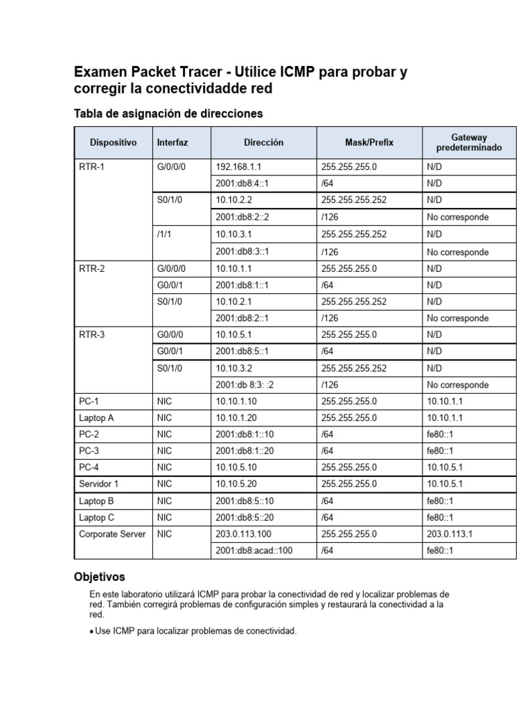 Examen Practico Cisco Modulo 13 Pdf Arquitectura De Computadores Protocolos De Comunicaciones
