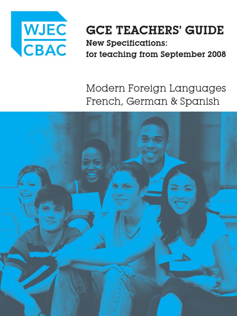GCE Modern Languages Guide 2008 | PDF | Gce Advanced Level (United ...