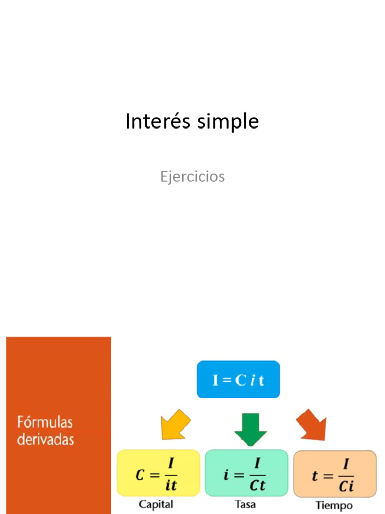 Interés Simple-Ejercicios P2 | PDF