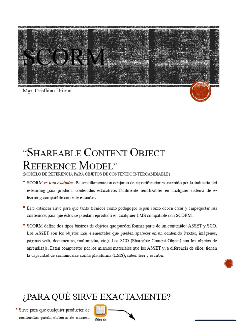 SCORM | PDF | Metodos de aprendizaje | Informática