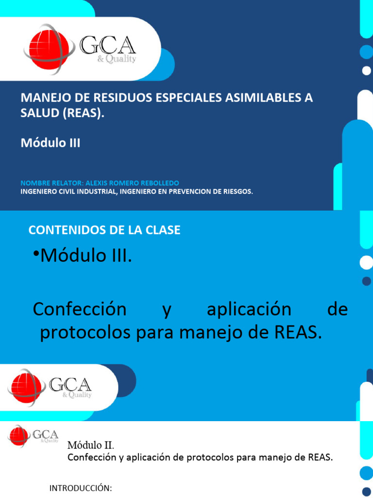Modulo 3 REAS | PDF | Residuos | Gestión de recursos humanos