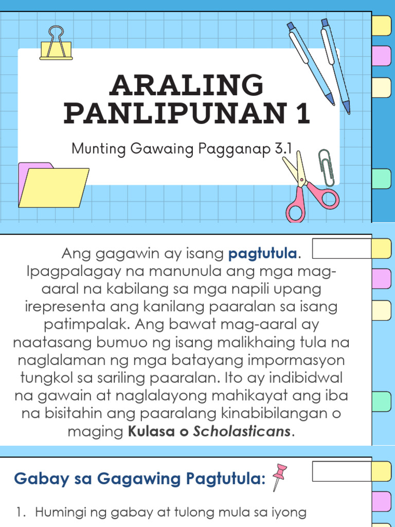 Munting Gawaing Pagganap 3.1 (AP 1) | PDF
