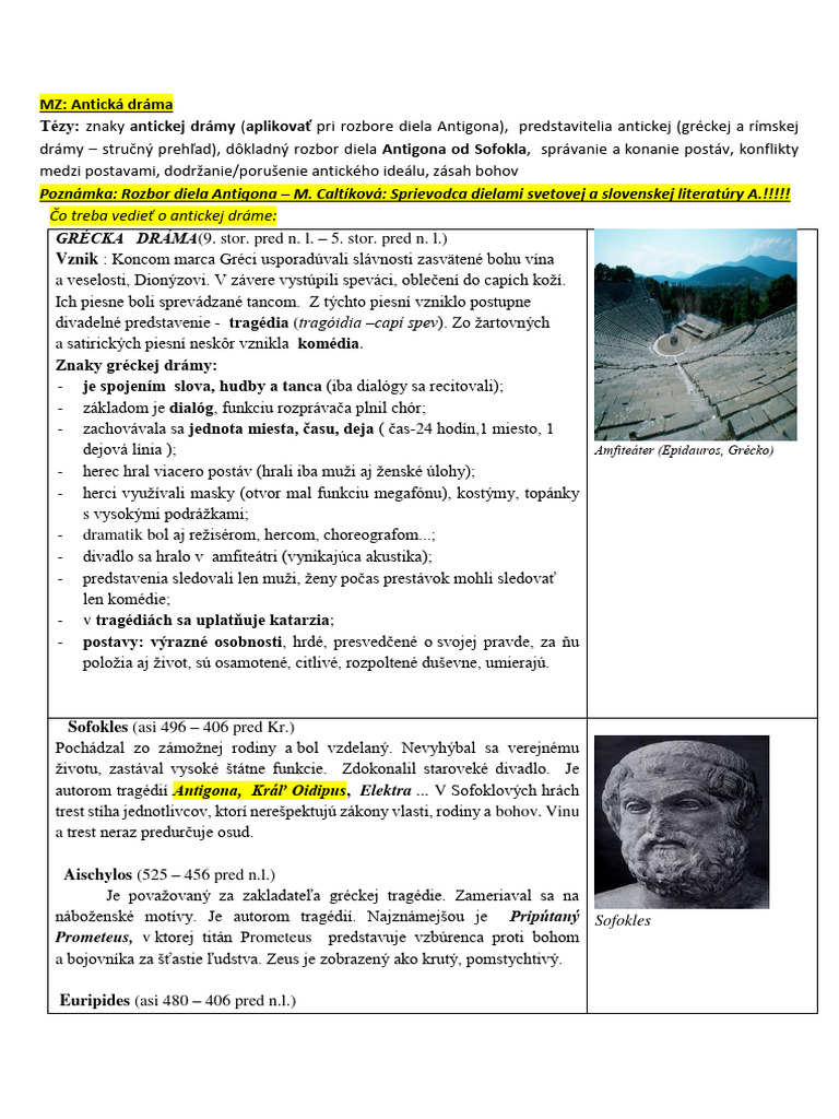 Antická Dráma | PDF