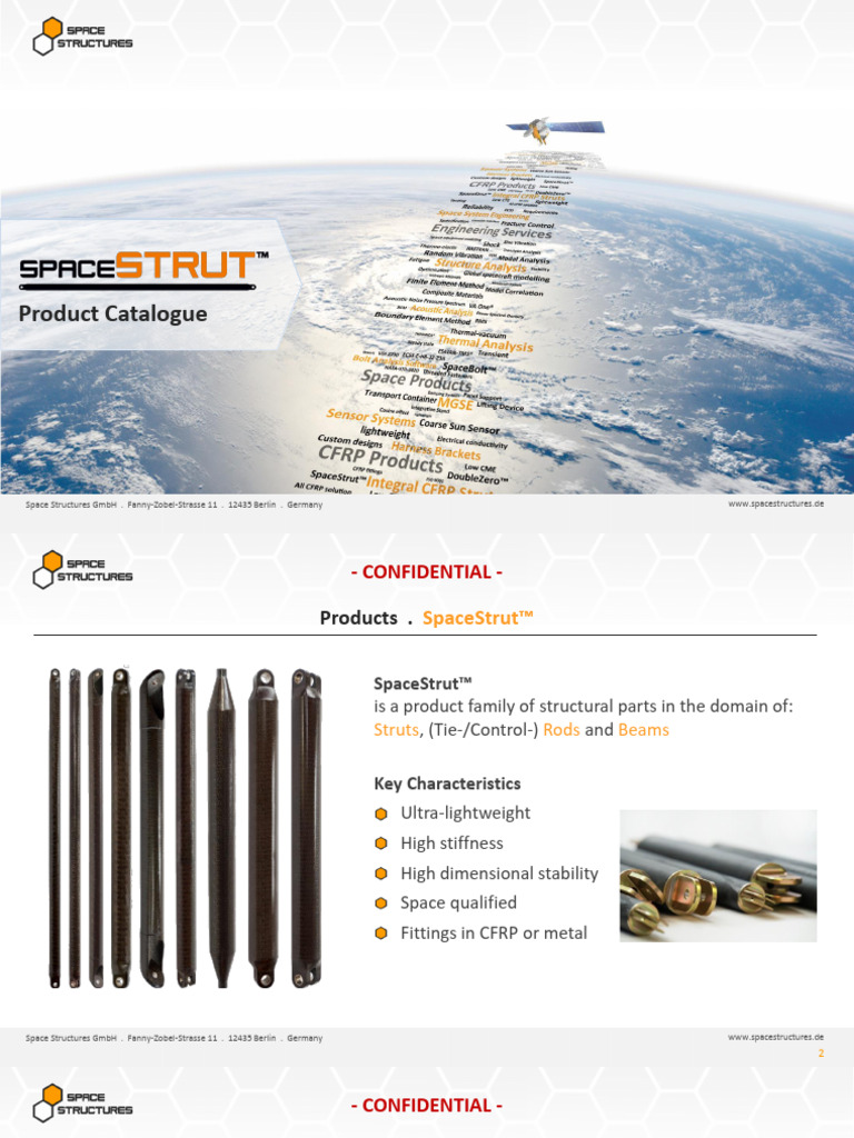 Satsearch Datasheet 6mt6xa Space-Strut Space-Structures | PDF | Epoxy | Mechanical Engineering