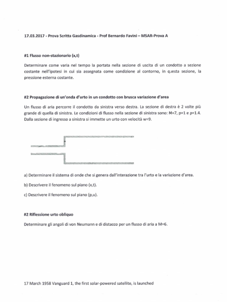 Appelli Gasdinamica 2017 | PDF