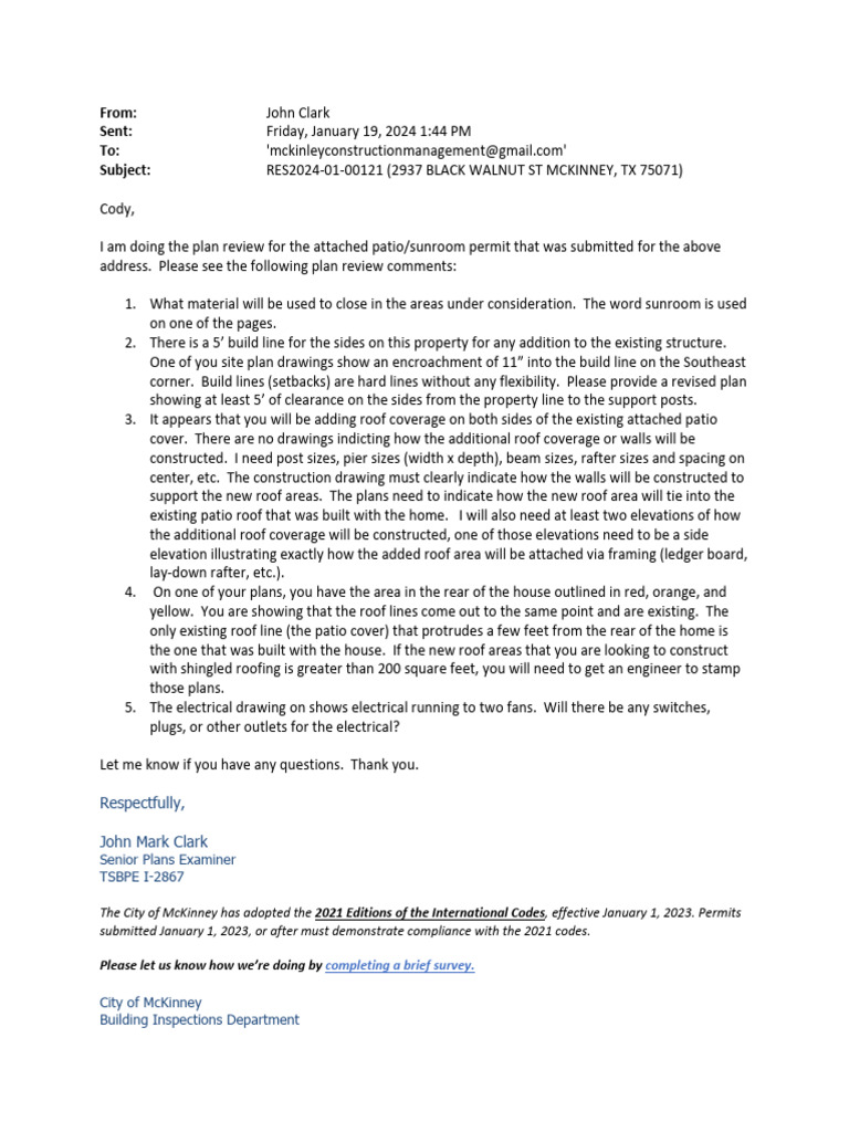 1st Email - Items To Be Corrected | PDF