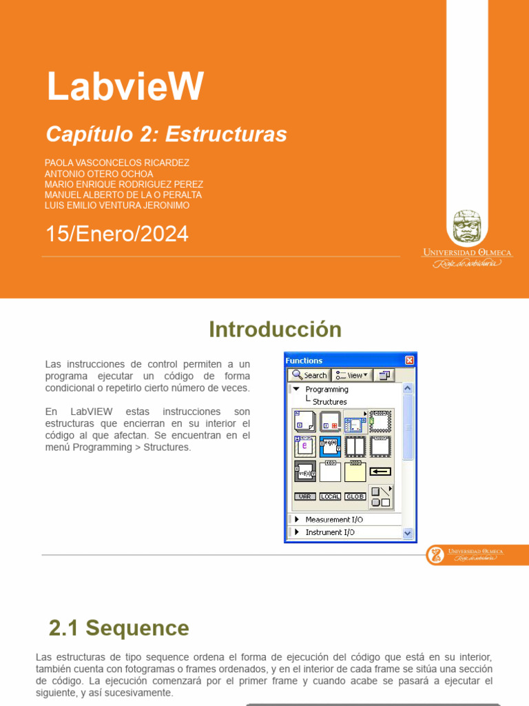 Estructuras de Labview | PDF | Lenguaje de programación | Informática