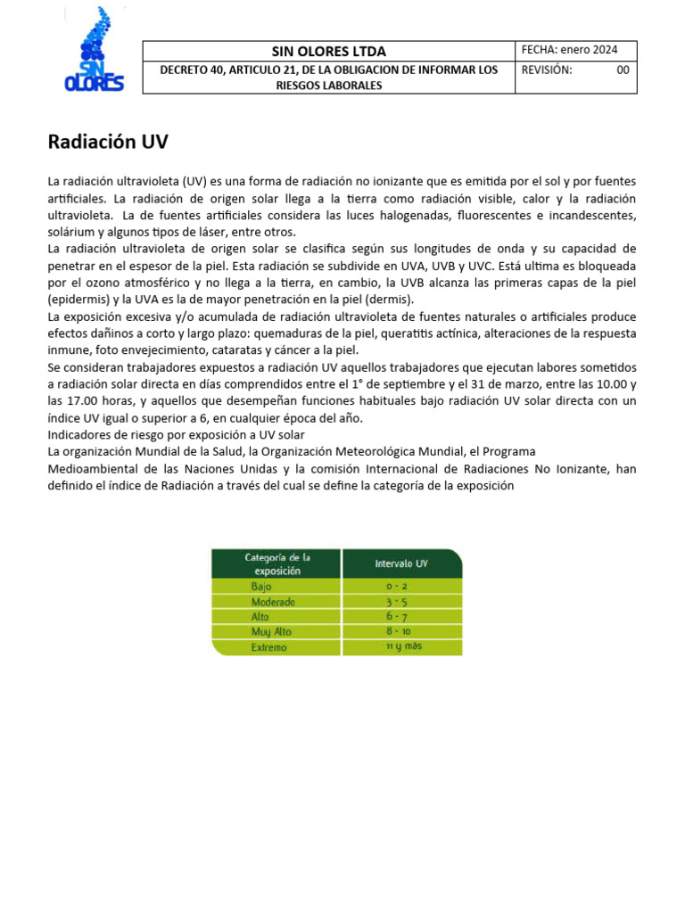 Radiación Uv | PDF | Ultravioleta | Protector solar