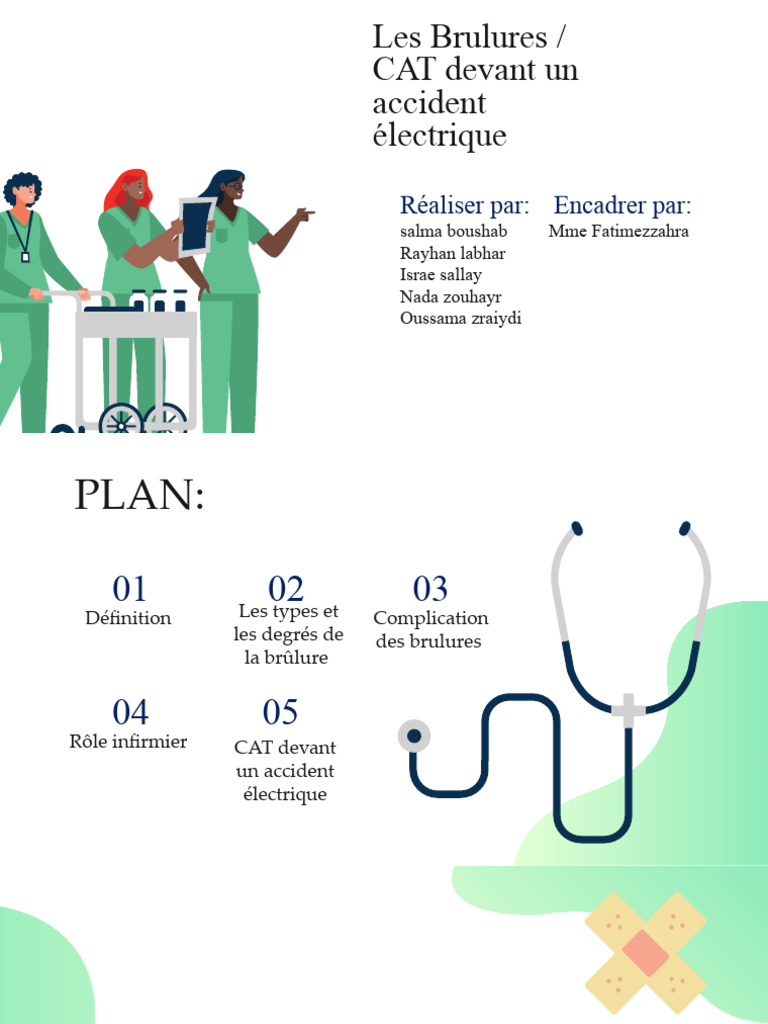 Brulure Et Cat Devant Une Accident Electrice | PDF | Brûlure | Réanimation cardio-pulmonaire