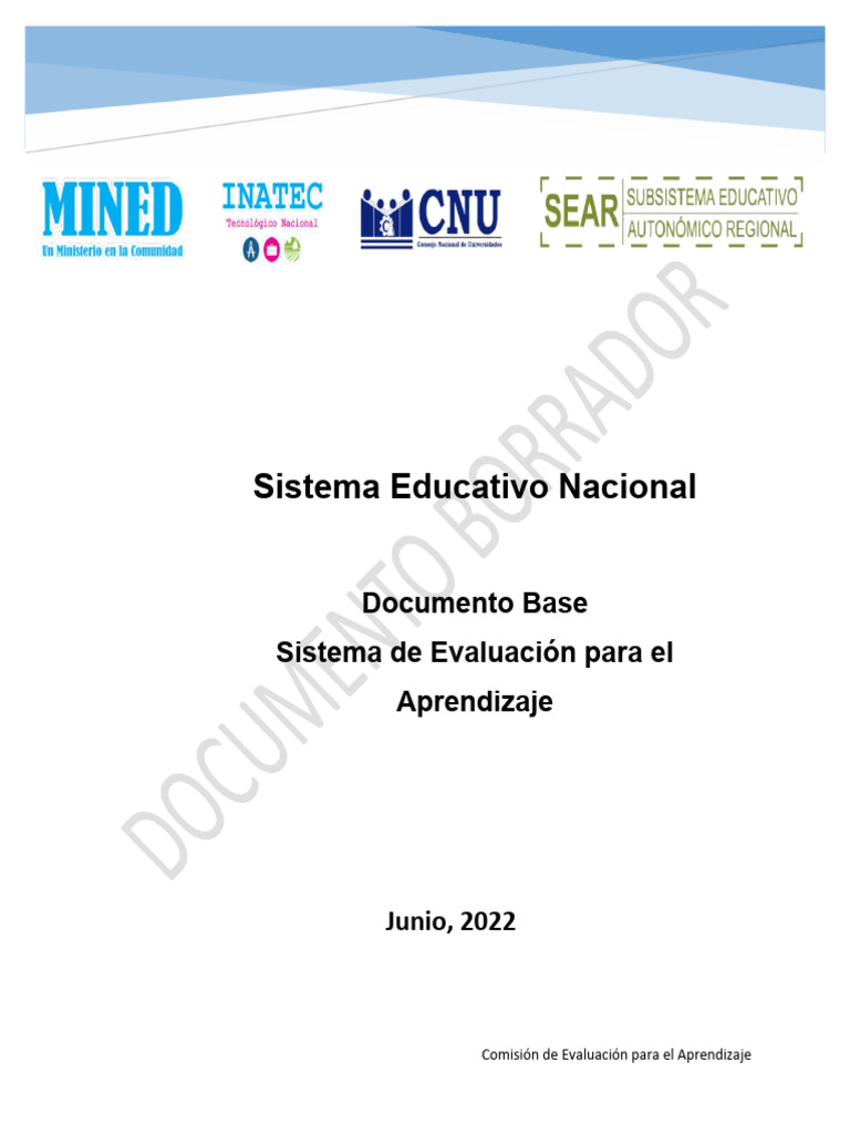 Documento Base - SNEPA - 15062022 - MS | PDF | Evaluación | Plan de estudios