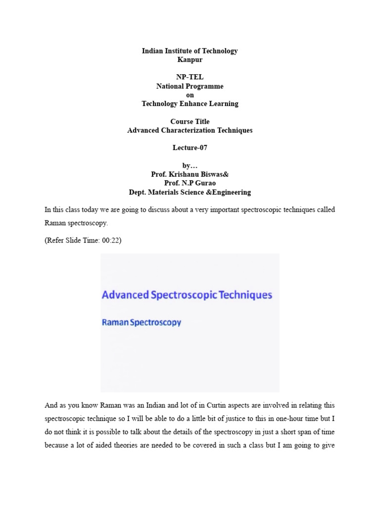 Raman Effect | PDF | Infrared Spectroscopy | Scattering