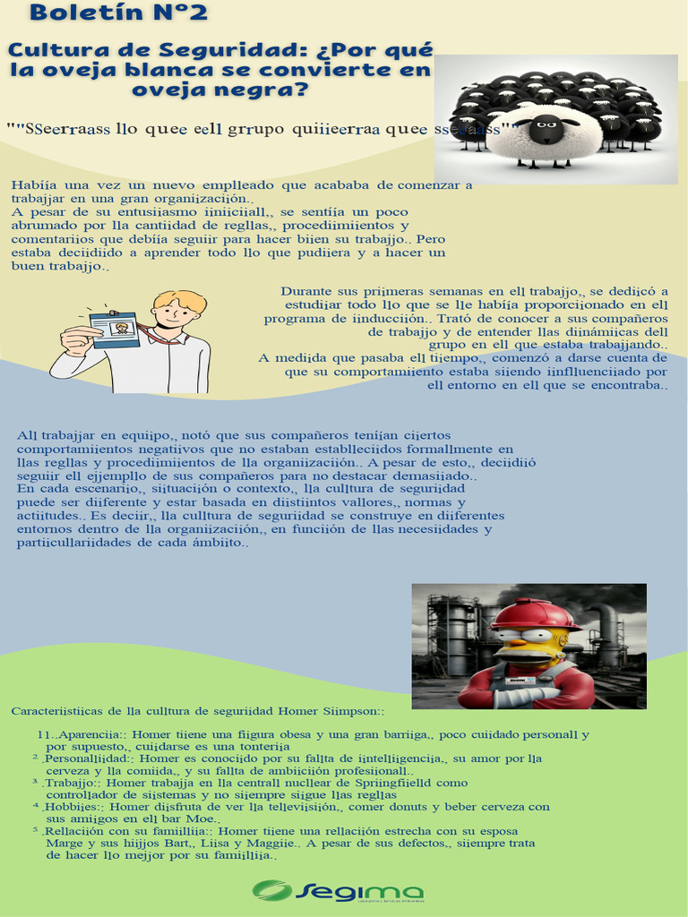 Boletín #2 - Cultura de Seguridad ¿Por Qué La Oveja Blanca Se Convierte ... Boletín #2 - Cultura de Seguridad ¿Por Qué La Oveja Blanca Se Convierte ...