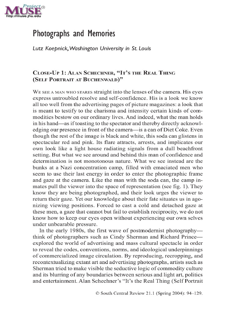 Art, Memory, and Digital Critique | PDF | Psychological Trauma | Experience