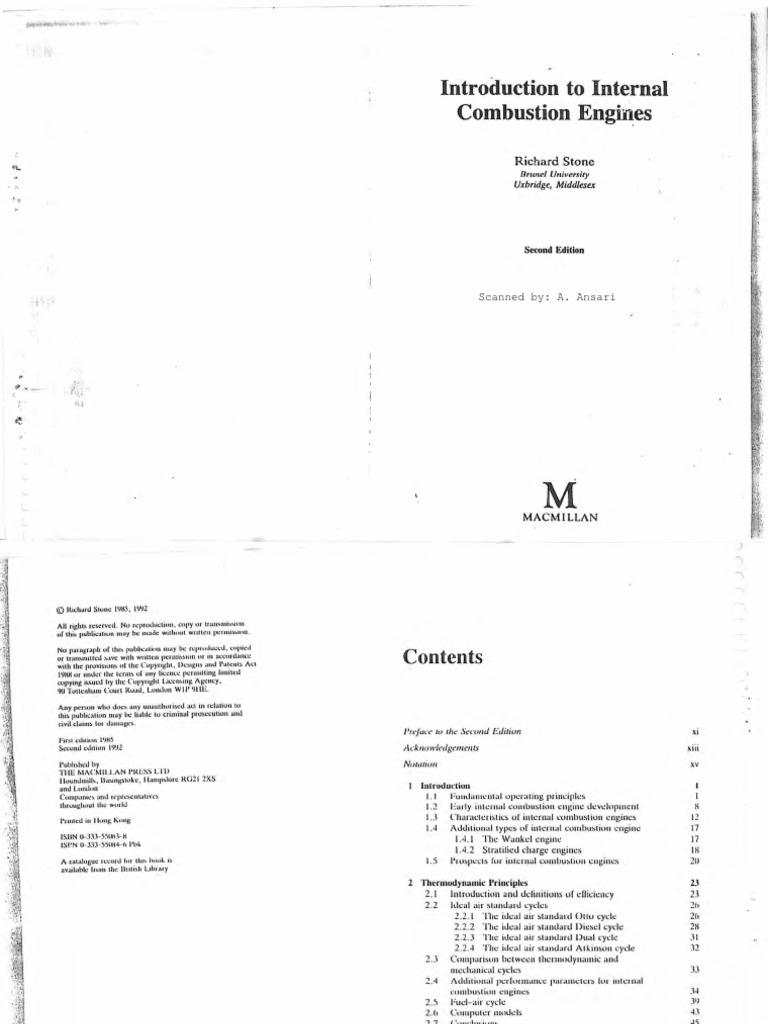 Introduction To Internal Combustion Engines Download Free Pdf