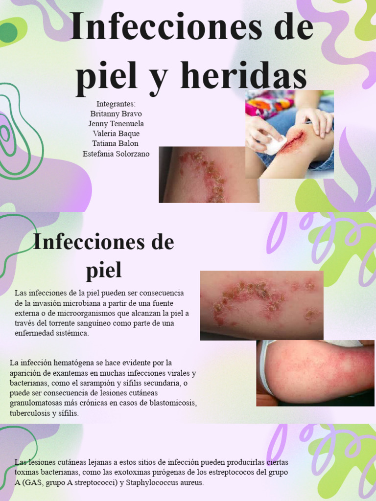 Infecciones de Piel y Heridas | PDF | Infección | Staphylococcus Aureus