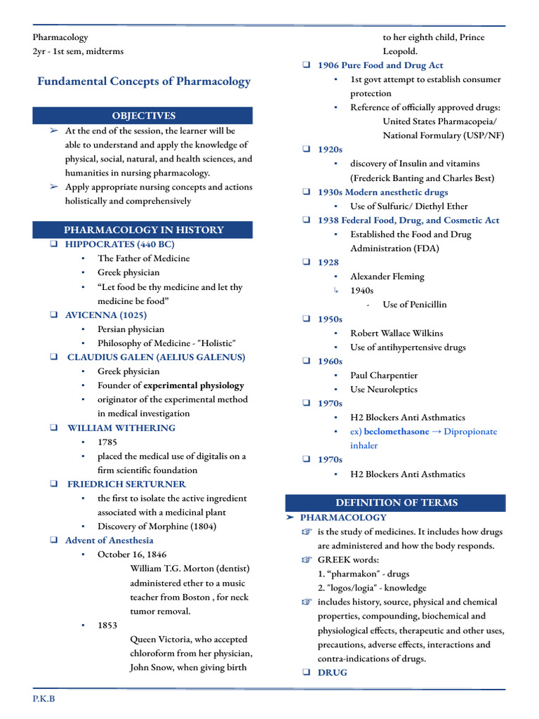 Funda Concepts of Pharma - 1 | PDF | Substance Abuse | Drugs