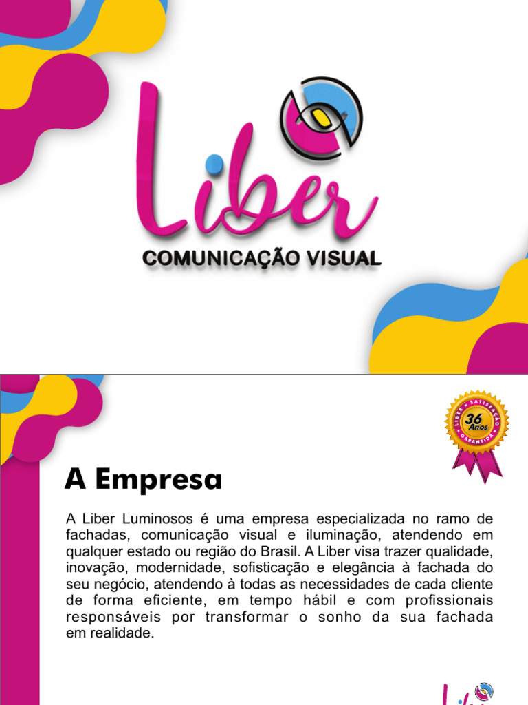 Fachadas e Letreiros da Liber Luminosos | PDF | Materiais