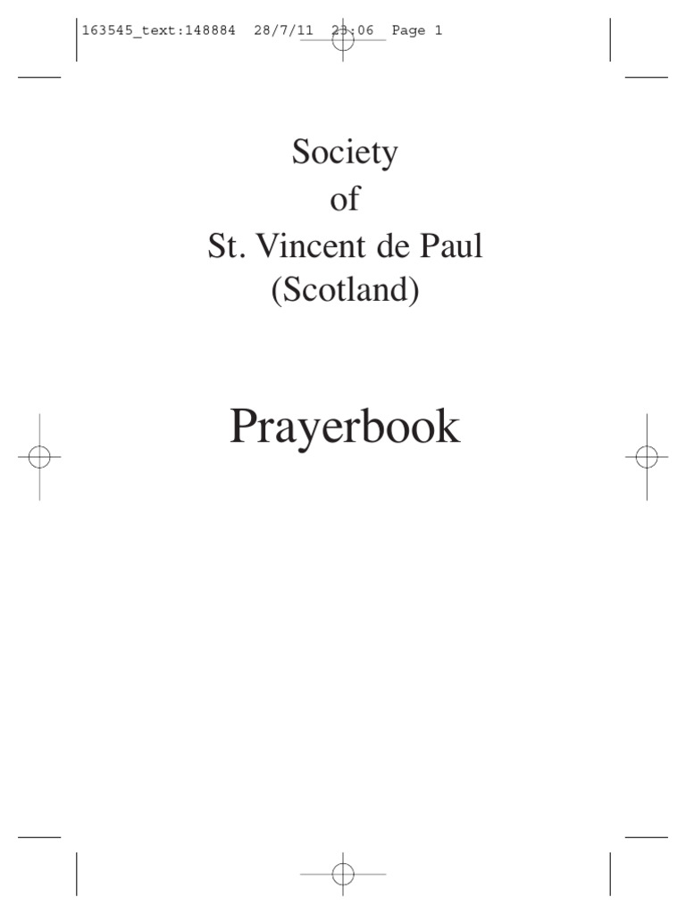 St. Vincent de Paul Prayerbook Guide | PDF | Prayer | Eucharist