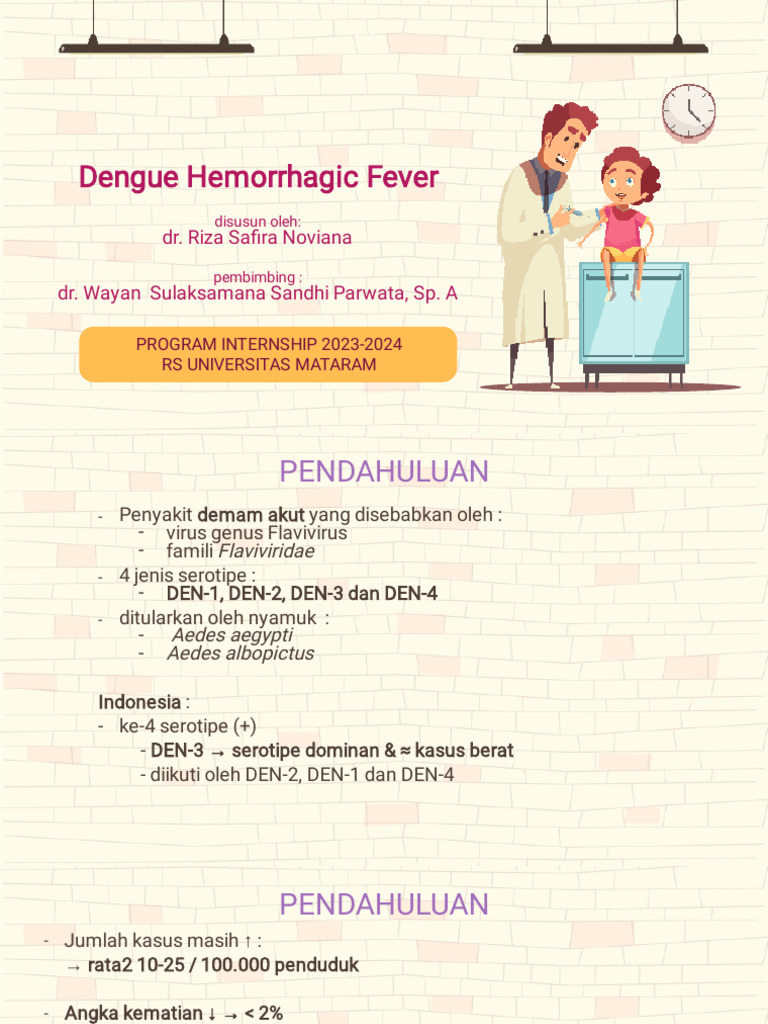 Lapsus 1 - Dengue Hemoragic Fever - Riza Shafrira Noviana | PDF