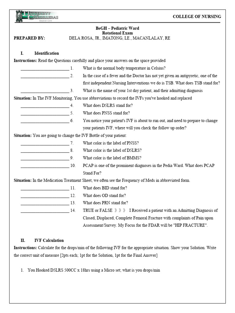Rot Exam | PDF | Medical Specialties | Health Sciences