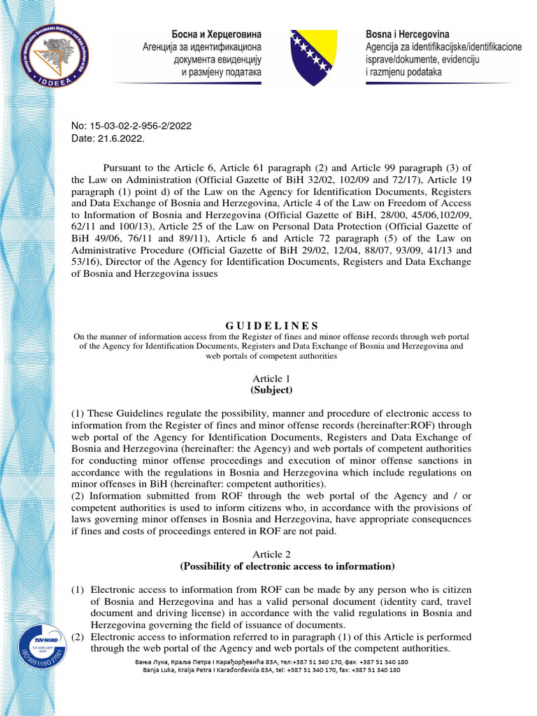 Guidelines for Accessing Fines Records | PDF | Identity Document ...