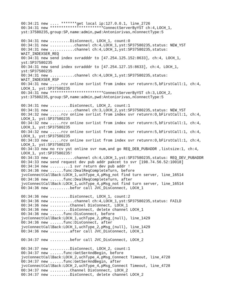 Yst Connect Log 20240111 | PDF | Computers