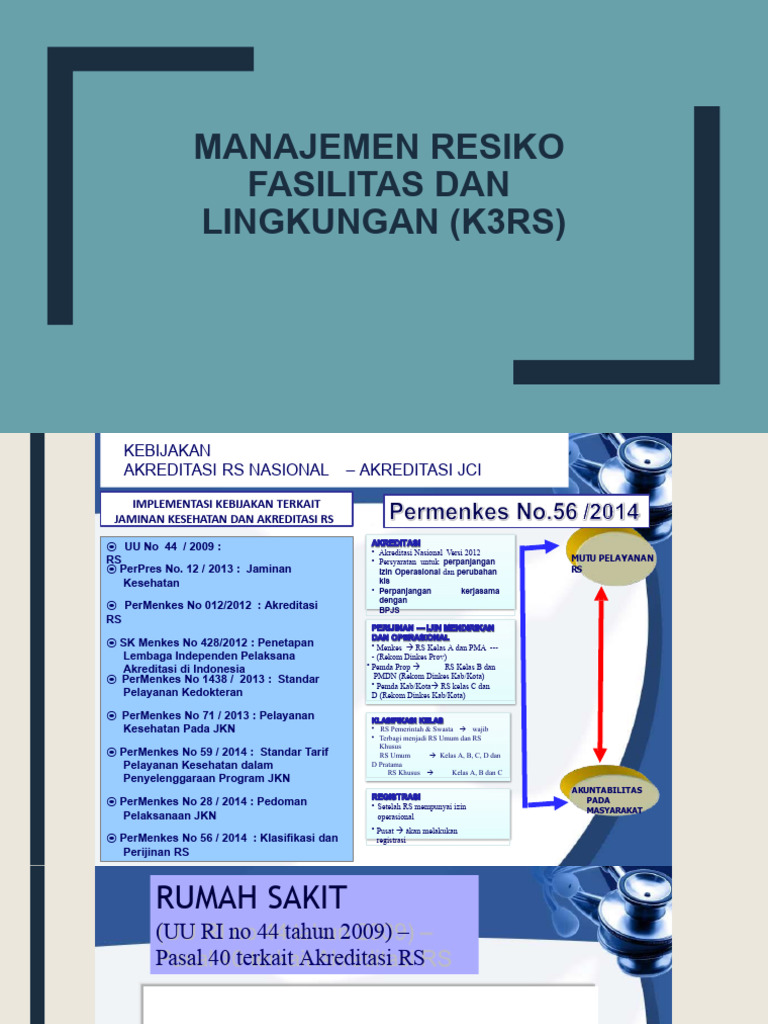 TM4 - Manajemen Resiko Fasilitas Dan Lingkungan (K3RS) | PDF