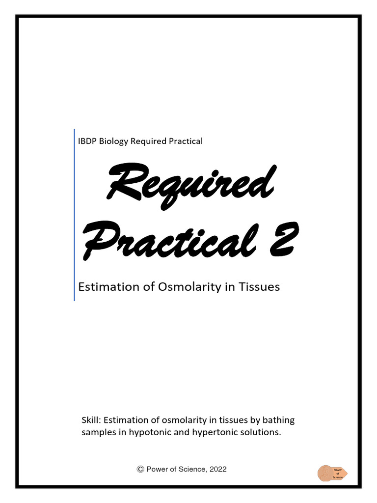 2 - IB Biology Required Practical 2 - Osmolarity - by An IBDP Assistant ...
