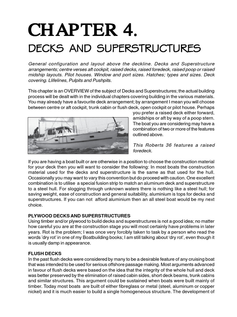 Chapter 4 Decks and Superstructures | PDF | Deck (Ship) | Stern