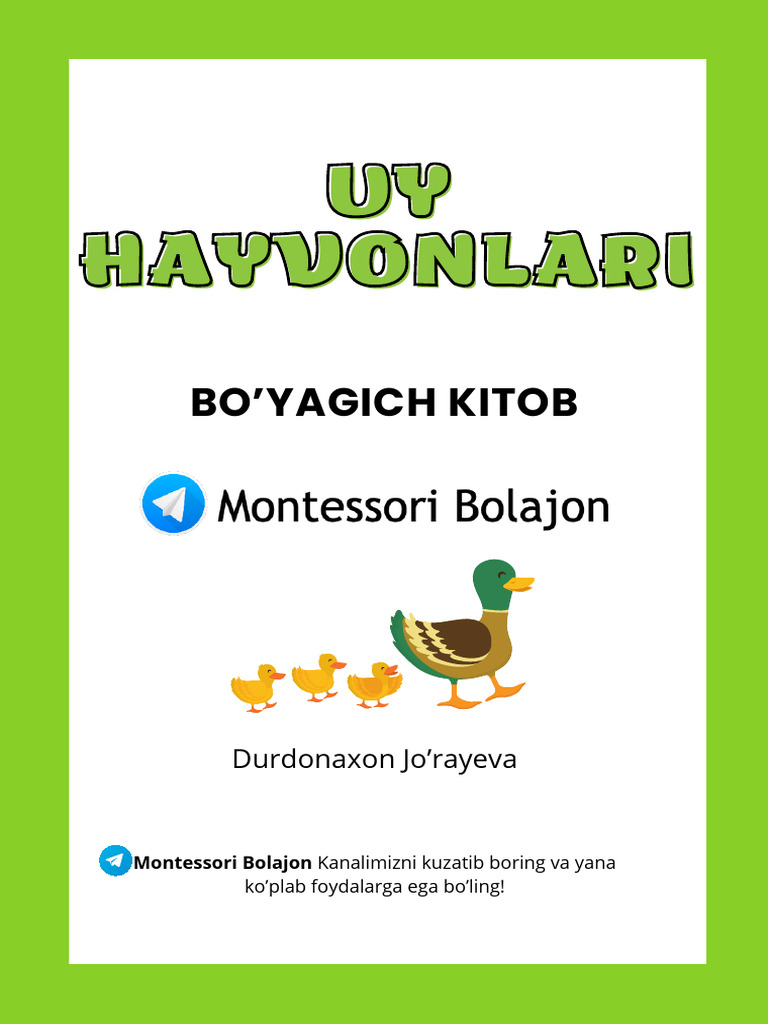 Uy Hayvonlari | PDF