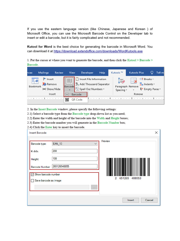 How To Edit Barcode in Receipt Template | PDF