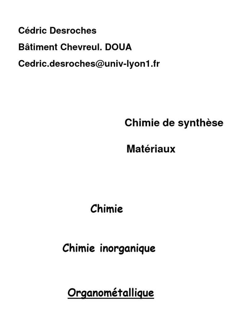 Histoire et applications du cacodyl | PDF | Monoxyde de carbone | Catalyse