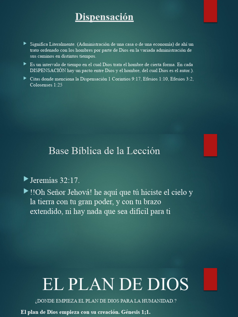EL PLAN DE DIOS. Leccion 1 | PDF | Víspera | Creencia religiosa y doctrina