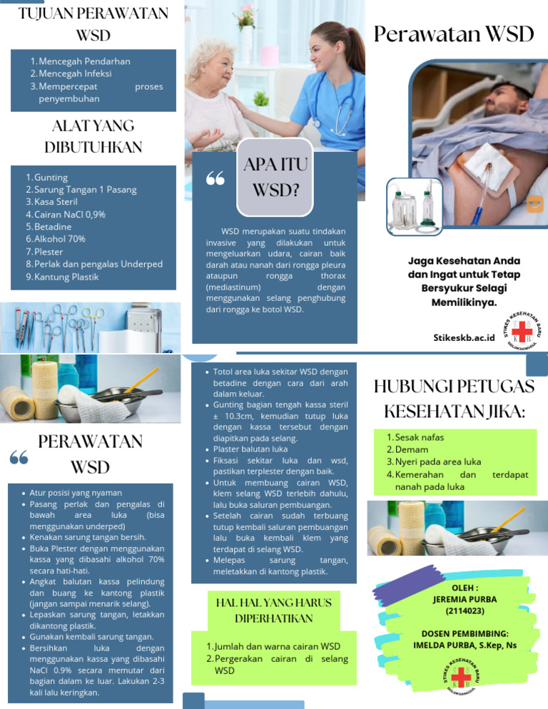 Leaflet Perawatan WSD JEPUR | PDF
