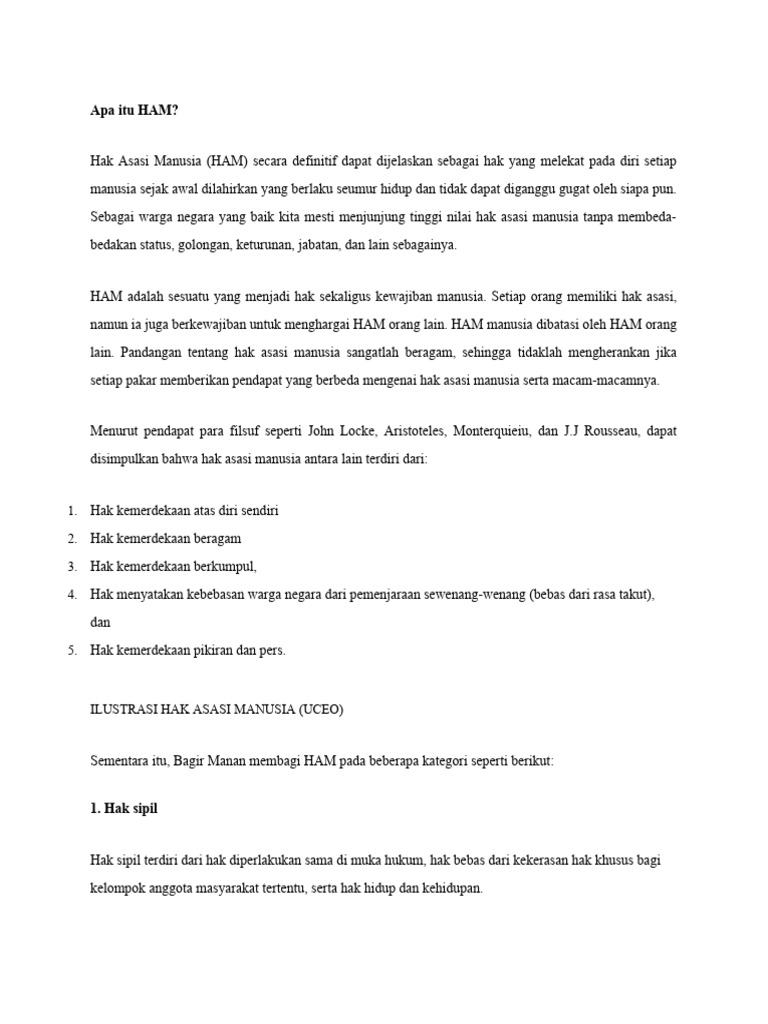 Apa Itu HAM | PDF