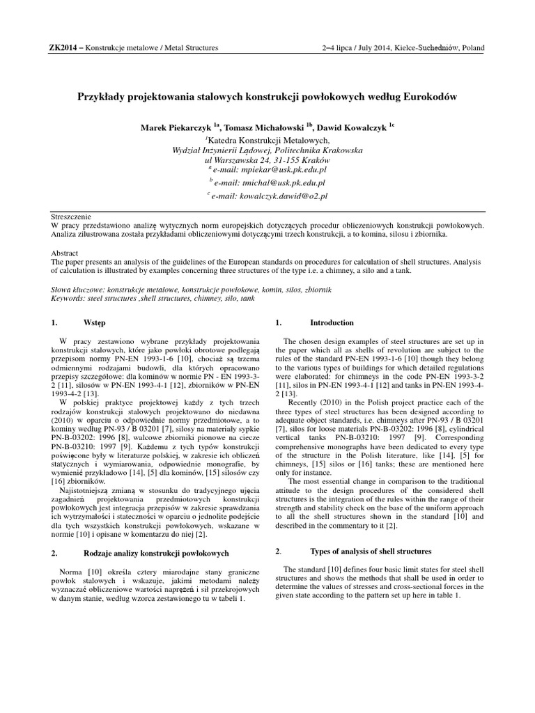 Piekarczyk Et Al, Przyklady Projektowania | PDF Piekarczyk Et Al, Przyklady Projektowania | PDF