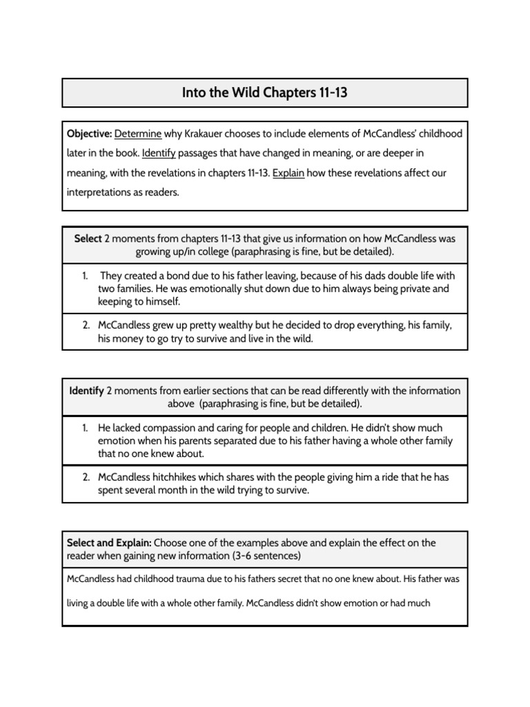 Ruby Field - Into The Wild Chapters 11-13 | PDF