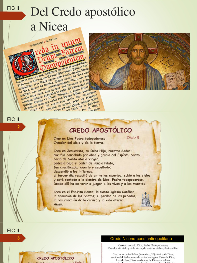 Tema 5 - Del Credo Apostólico A Nicea | PDF