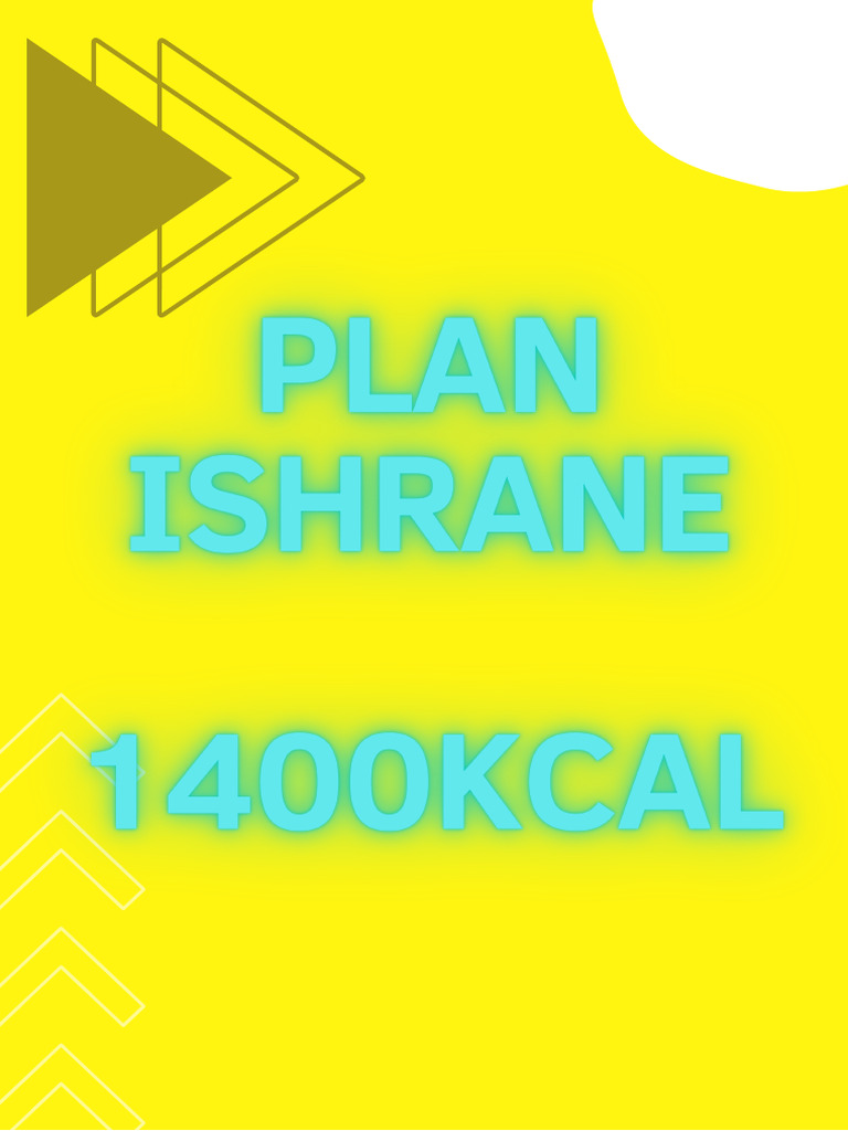 Planovi Ishrane 1400-2200kcal | PDF
