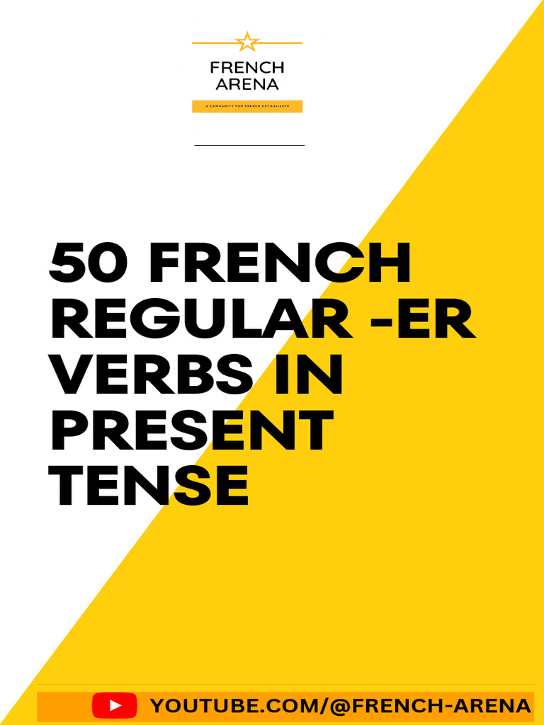 50 French-Er Verbs | PDF | Grammatical Conjugation | Verb