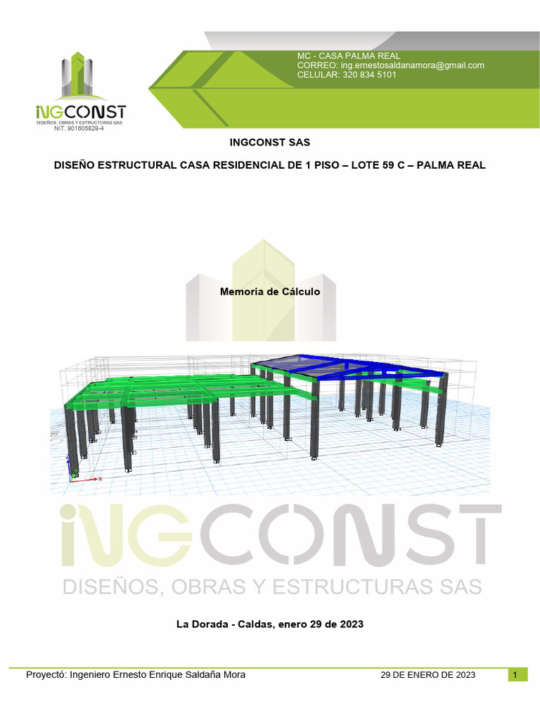 MC - Casa Palma Real | PDF | Viga (Estructura) | Hormigón
