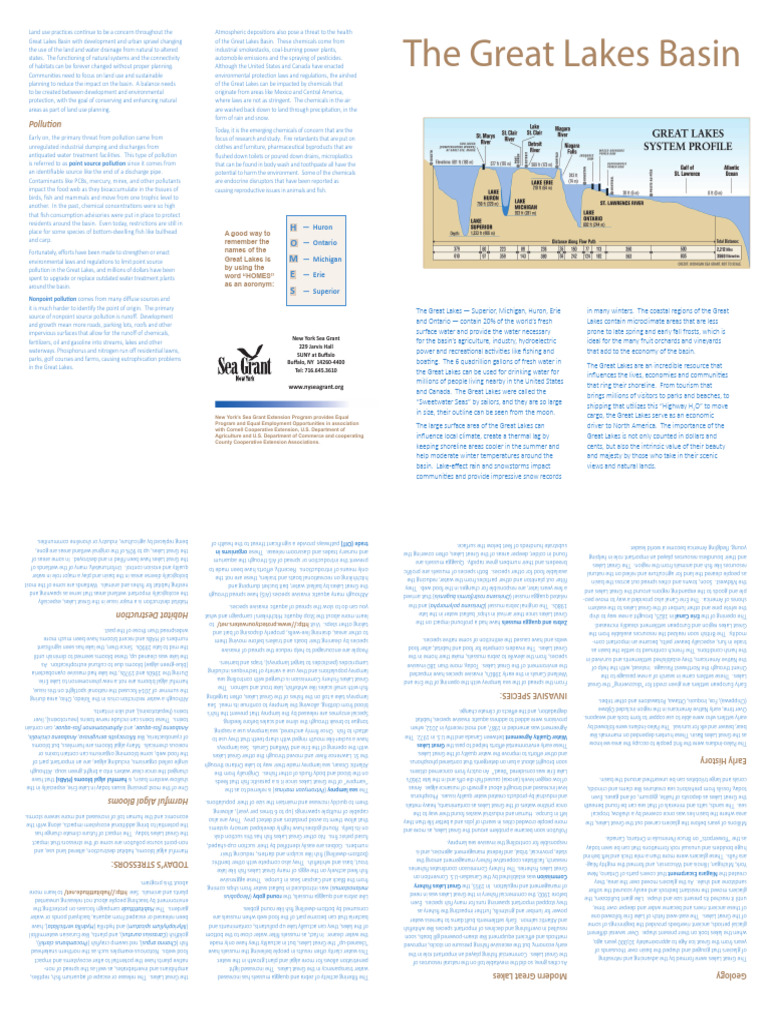 GreatLakes Basin Poster 0715 | PDF | Great Lakes | Lake Erie