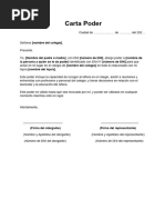 Carta Poder para Recoger Un Paquete en FEDEX | PDF | Finanzas y dinero