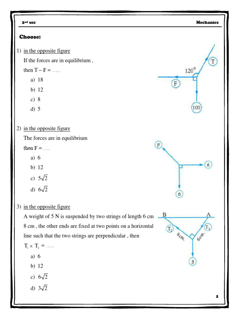 Final Revision Mech (2) 2024 | PDF | Area | Force