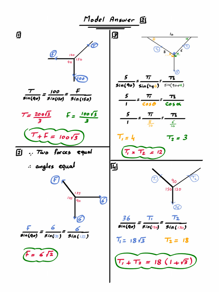 Model Answer Final Revision Mech (2) 2024 | PDF
